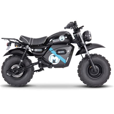Mototec 60v 1500w Electric Mini Bike Black E‑moto Usa