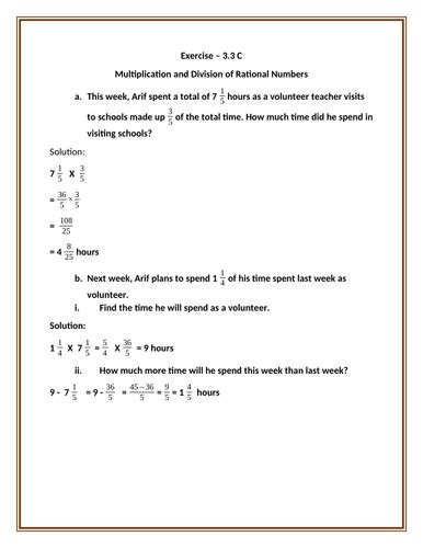 exercise 3 3 c teaching resources