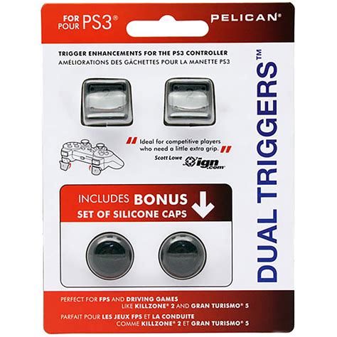 Ps3 Dual Pack Triggers 2 Pack With 2 Bonus Caps Pdp