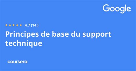 Principes De Base Du Support Technique Coursya