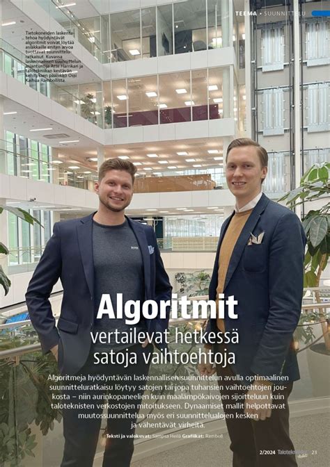 Atte Mainio Harrikari On Linkedin Hvac Hvacmagazine Magazineinterview Computationaldesign