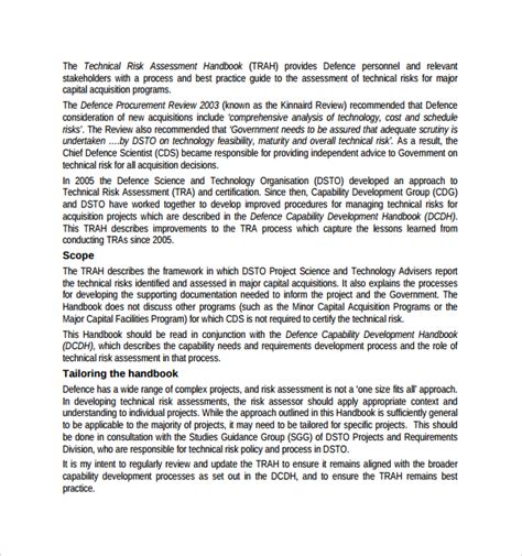 Free 9 Sample Technical Assessment Templates In Pdf Ms Word