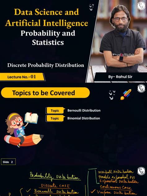Discrete Probability Distribution 01 Class Notes Pdf