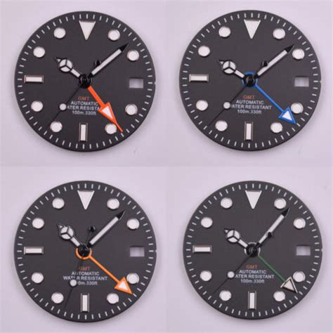 29mm Sterile Dial NH34 GMT Watch Hands Fit NH34A Movement Luminous ...