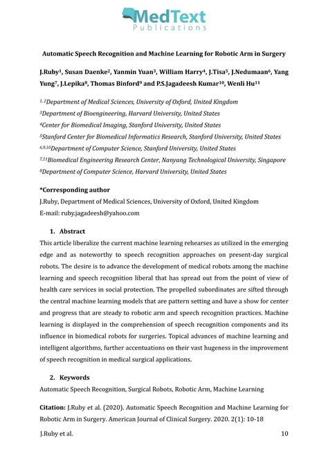 automatic speech recognition and machine learning for robotic arm in