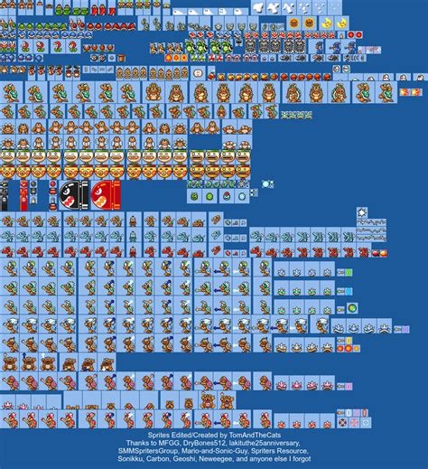 Smb3 Smas Enemies Version 3 0 By Tomandthecats On Deviantart