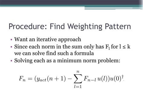 Ppt Minimum Norm State Space Identification For Discrete Time Systems