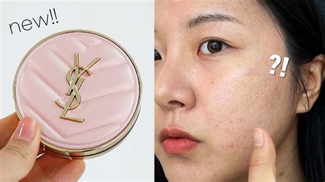 Engjpn와 이런 제형이라고 입생로랑 핑크 쿠션🔥 과연 기존 제품 보다 좋을까 뚜쉬 에끌라 글로우 팩트 쿠션