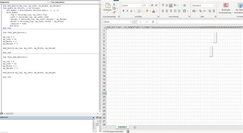 Excel Vba Does Not Place Button Where I Want Stack Overflow