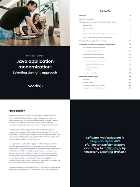 Java App Modernization Vaadin Whitepaper Pdf Cloud Computing Scalability