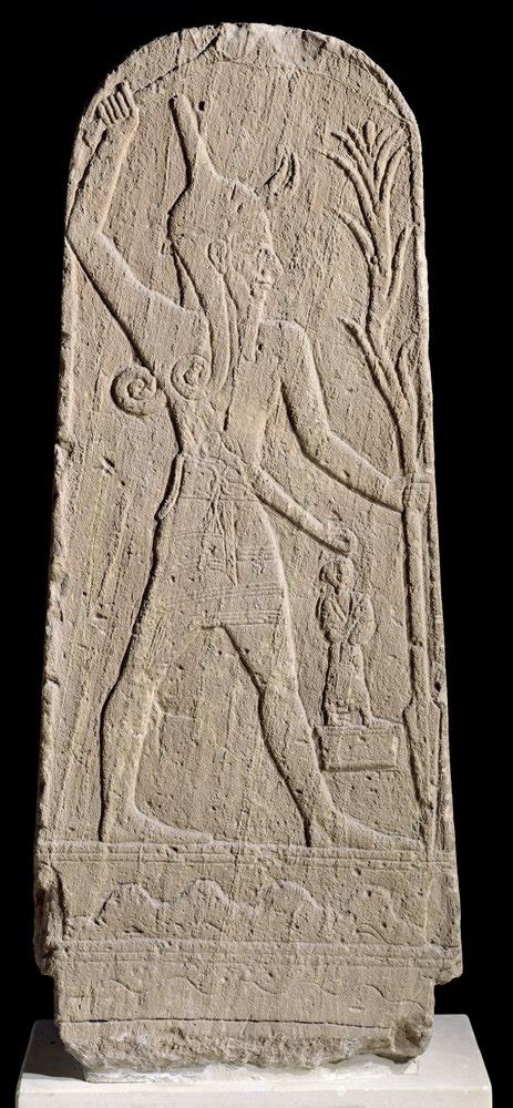 The Storm God Baal With A Thunderbolt From Ugarit Ras Shamra C 1350