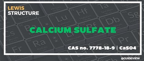 What Is The Lewis Structure Of Calcium Sulfate