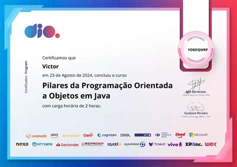 Pilares Da Programação Orientada A Objetos Em Java Victor Guilherme