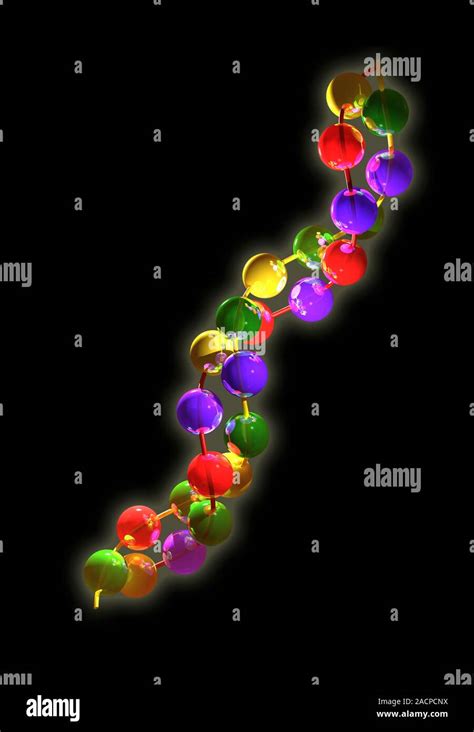 Dna Molecule Computer Artwork Showing A Double Stranded Dna