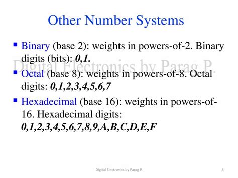 Digital Electronics Number Systems - PowerPoint Slides - LearnPick India