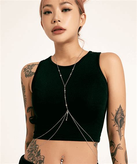 벨리체인 바디체인 바디 골반 허리 비키니 체인 레이어드 벨트 진주 에이블리