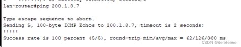 cisco packet tracer模拟器实现路由器的路由配置及网络的安全配置 ra 与 rb 上配置静态路由 实现 pcd 与 pca