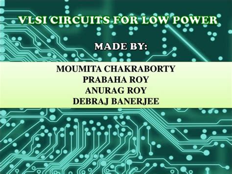 Vlsi Circuits For Low Power Pdf Physics Science
