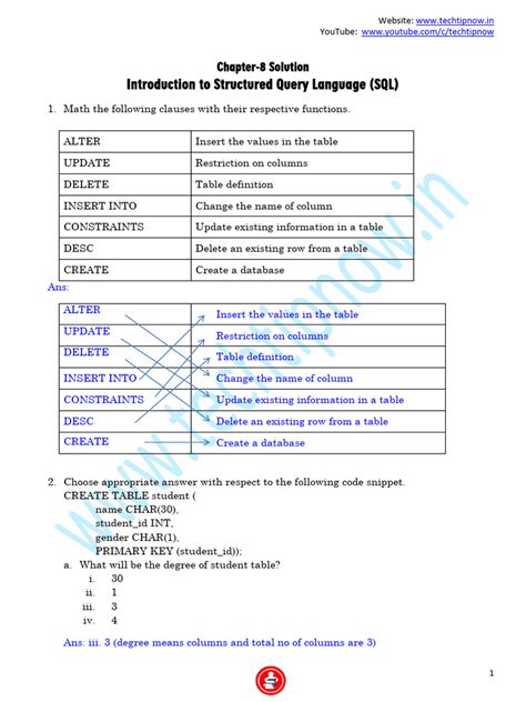 Chapter 8 Solution Ncert Ip Class 11 1 Pdf Data Management Databases