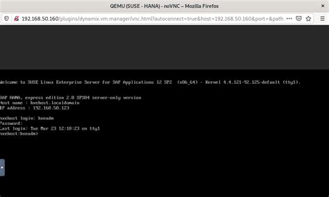 Running Sap Hana Express Edition Vm In Unraid Os Sap Community
