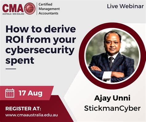 Chris Dsouza En Linkedin Webinar By Ajay Unni How To Derive Roi From Your Cybersecurity Spent