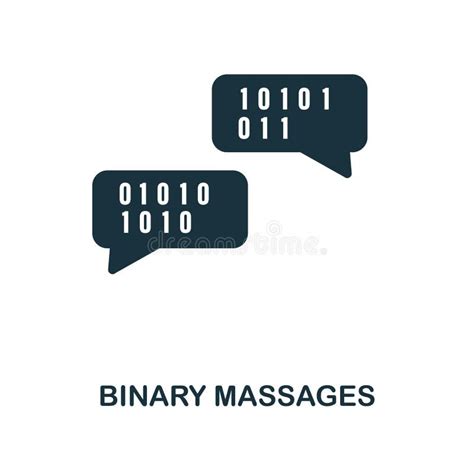 Binary Massages Icon Monochrome Style Design From Machine Learning Icon Collection Ui And Ux