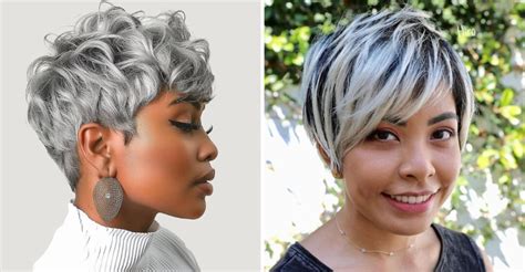 15 Fun And Sassy Silver” Pixie Cuts That Are Perfect For Full Faces