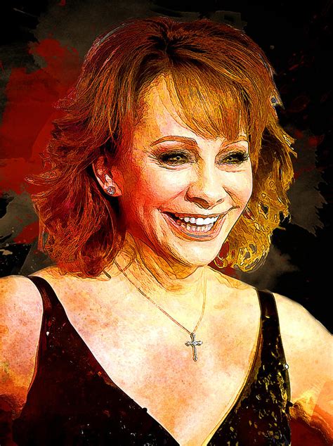 Reba McEntire Digital Art By Lilia Kosvintseva