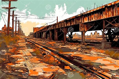 Aging Infrastructure Generative Ai Stock Illustration Illustration