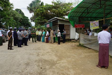 ကချင်ပြည်နယ်၏ ဝင်ပေါက်ဖြစ်သည့် နန့်စီးအောင်ပူးပေါင်းစစ်ဆေးရေးဂိတ်တွင် ကိုဗစ် ၁၉ ရောဂါ ကြိုတင်ကာက