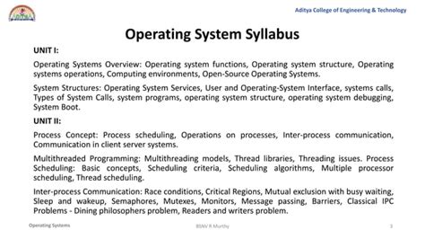Introduction To Operating Systems Overviewppt