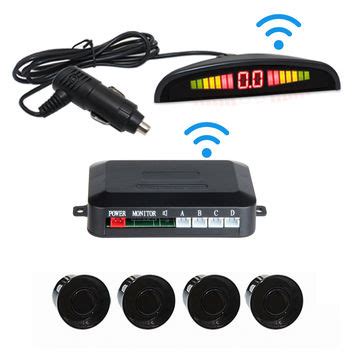 China Parking Sensor Kit Ultrasonic Proximity Detectors 4 Reverse Car Parking Sensor With LED