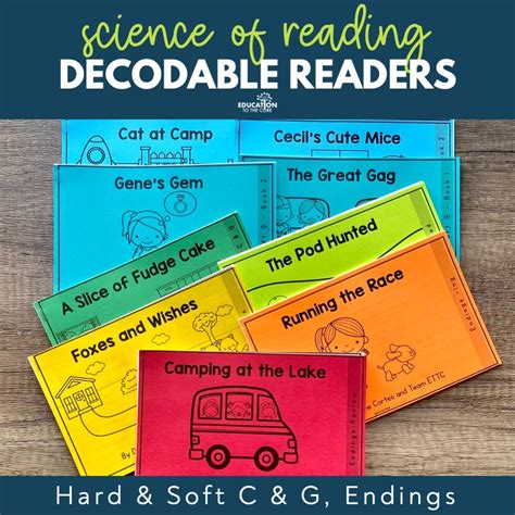 Hard C Soft C Hard G Soft G Endings Ed Es Ing SOR Decodable Readers Education To