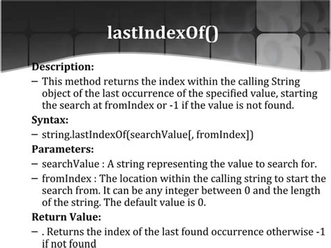 Javascript Built In String Functions Ppt