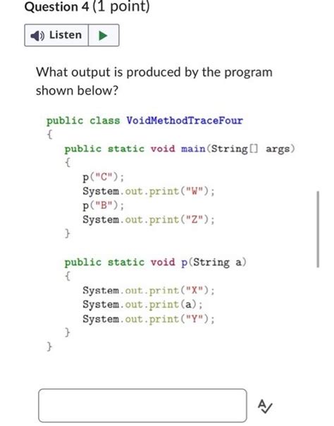 Solved What Output Is Produced By The Program Shown Below Chegg
