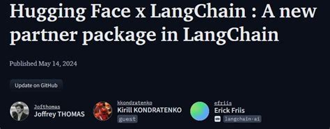 Huggingface X Langchain 오늘의 콜라보 특집랭체인편