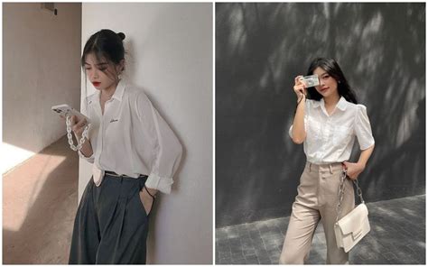 20 Mẫu áo Sơ Mi Trắng Nữ Hàng Hiệu Cao Cấp Sang Trọng Nhất