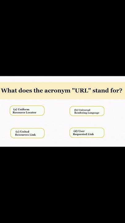What Does Url Stand Forcomputermcqscsmcqscomputersciencemcqscomputerquiz