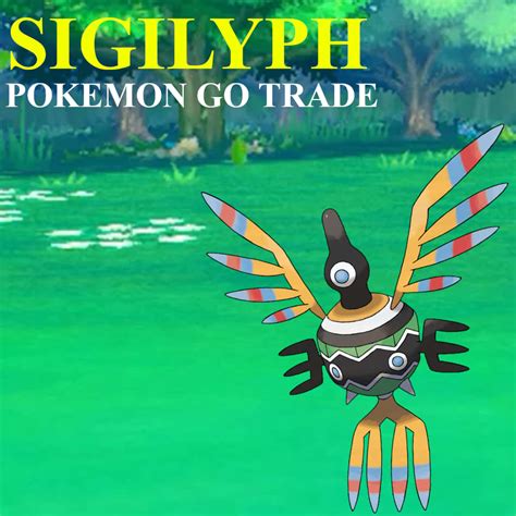 Download Sigilyph Pokémon Go Trade Poster Wallpaper
