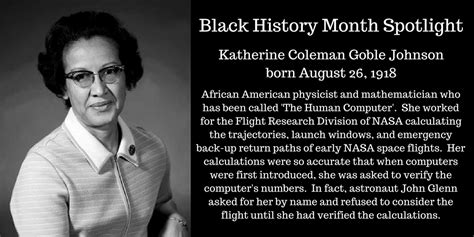 James Francis Goble Katherine Johnson