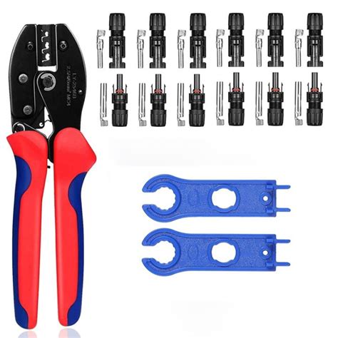 New H Solar Panel Crimping Tool Mc4 Connectors Pliers Ratchet Crimper