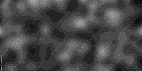 Gray Stylized Topographic Contour Map Geography Scheme And Terrain