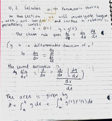 Calculus On Parametric Equations Note Work Examples Cengage Early Transcendentals Studocu