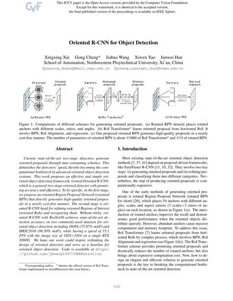 pdf oriented r cnn for object detection dokumen tips