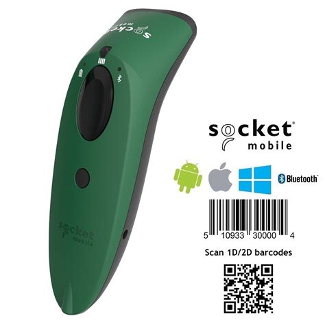 Socket S740 2d Imager Bluetooth Barcode Scanner Green Cx3417 1836