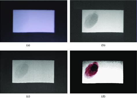 Hyperspectral Visualization Of Bchmx Finger Print Trace On A White