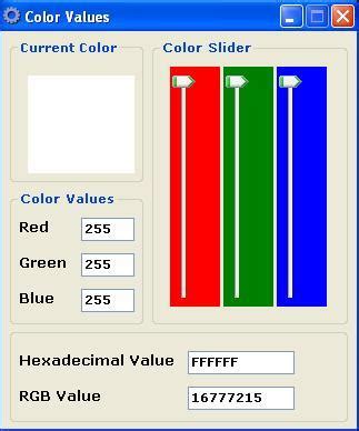 Color Value Formats CodeProject