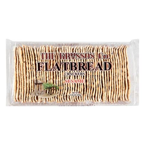 Sesame Flatbread Crackers Kryssos