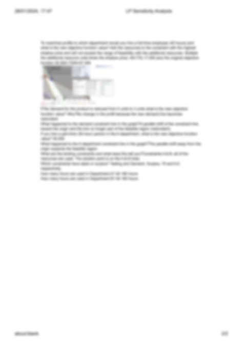 Solution Lp Sensitivity Analysis Studypool