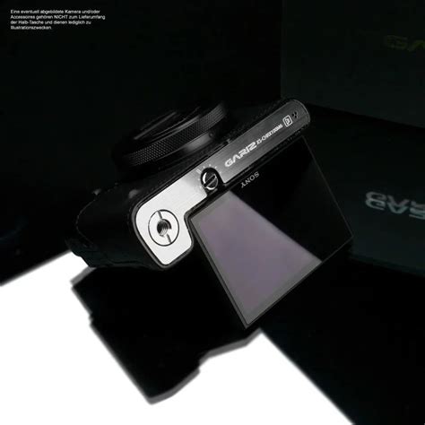 Camera case for Sony RX100 VII and RX100 VI leather in black | Gariz ...